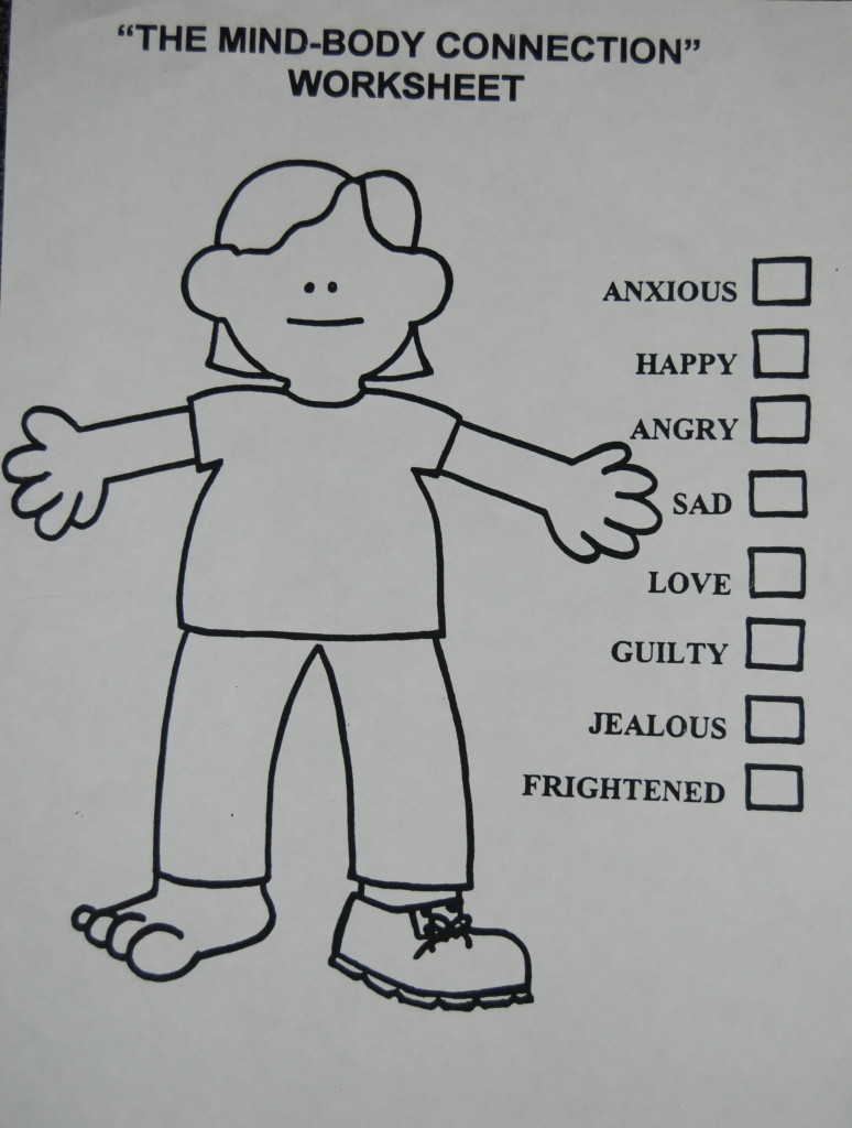"mind-body" feelings worksheet - Play Dr Mom