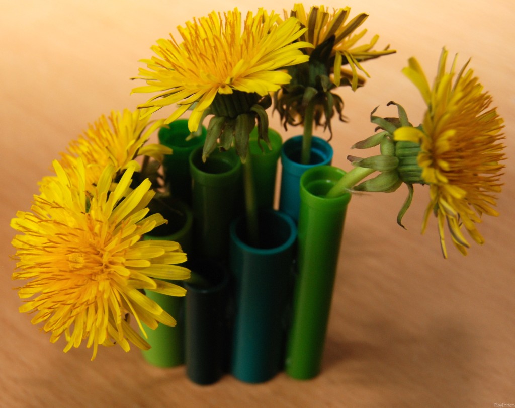 Upcycled DIY Dandelion Vase - Play Dr Mom